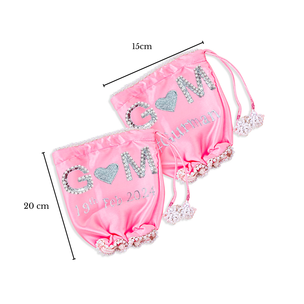 Customisd Parineeti chopra baby pink Bridal red chooda cover ...